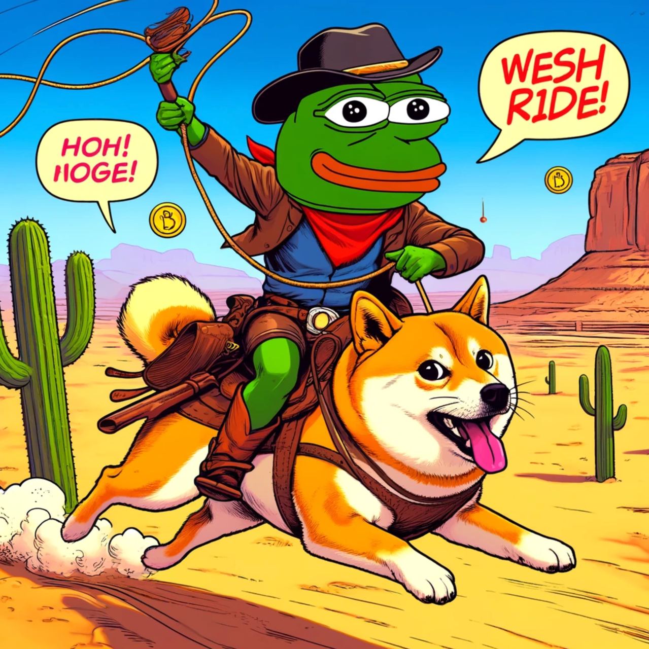 PEPE on DOGE – PODGE: When Legends Merge, Magic Happens
